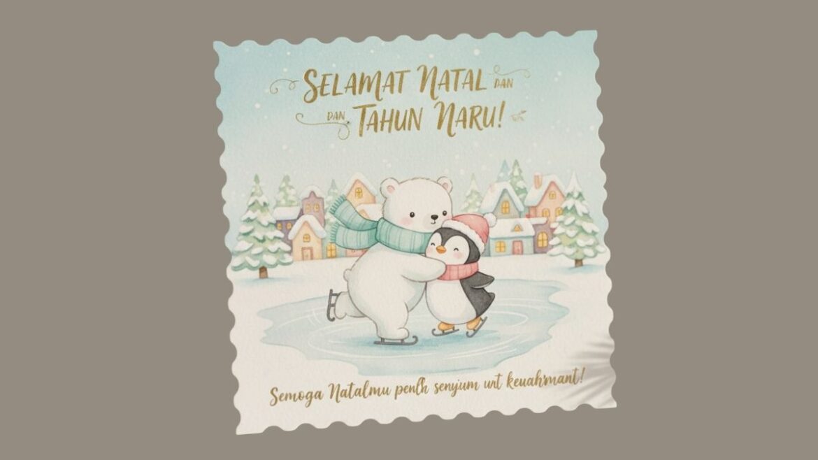6 Desain Contoh Kartu Ucapan Natal yang Berkesan dan Hangat