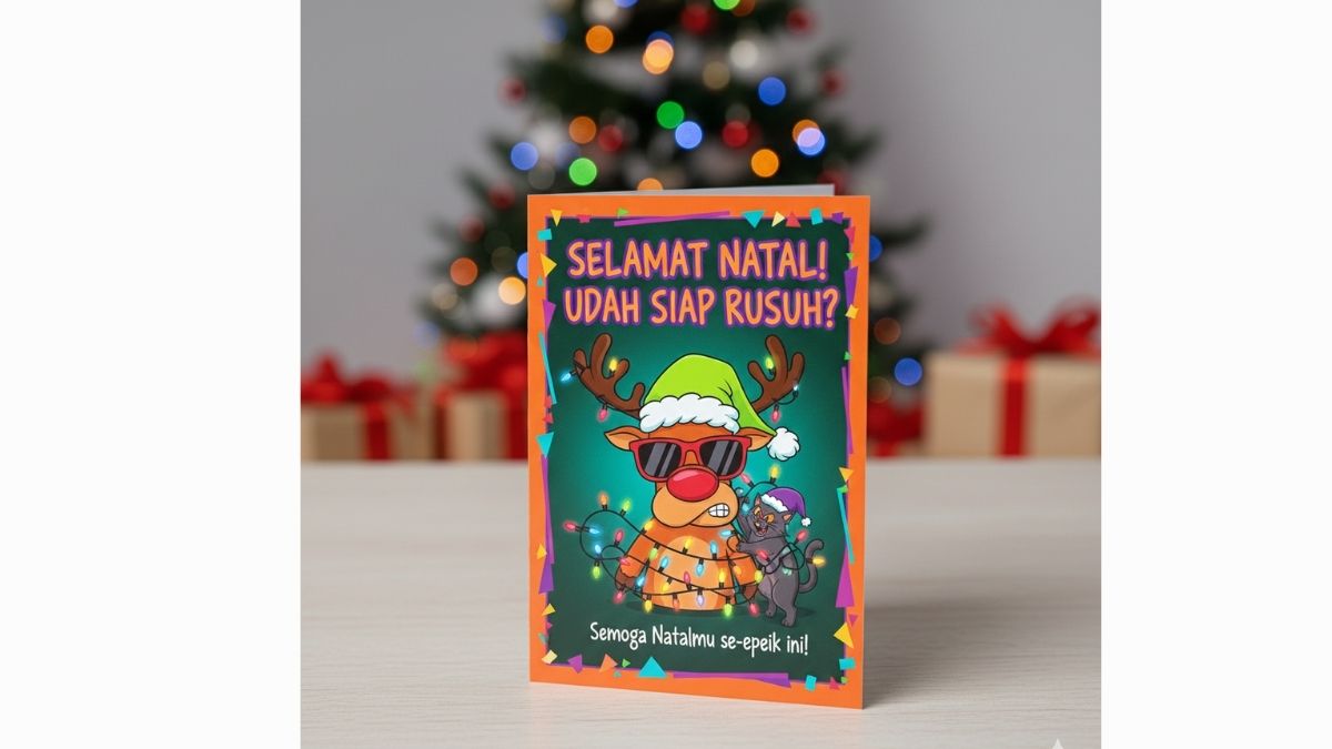 6 Desain Contoh Kartu Ucapan Natal yang Berkesan dan Hangat
