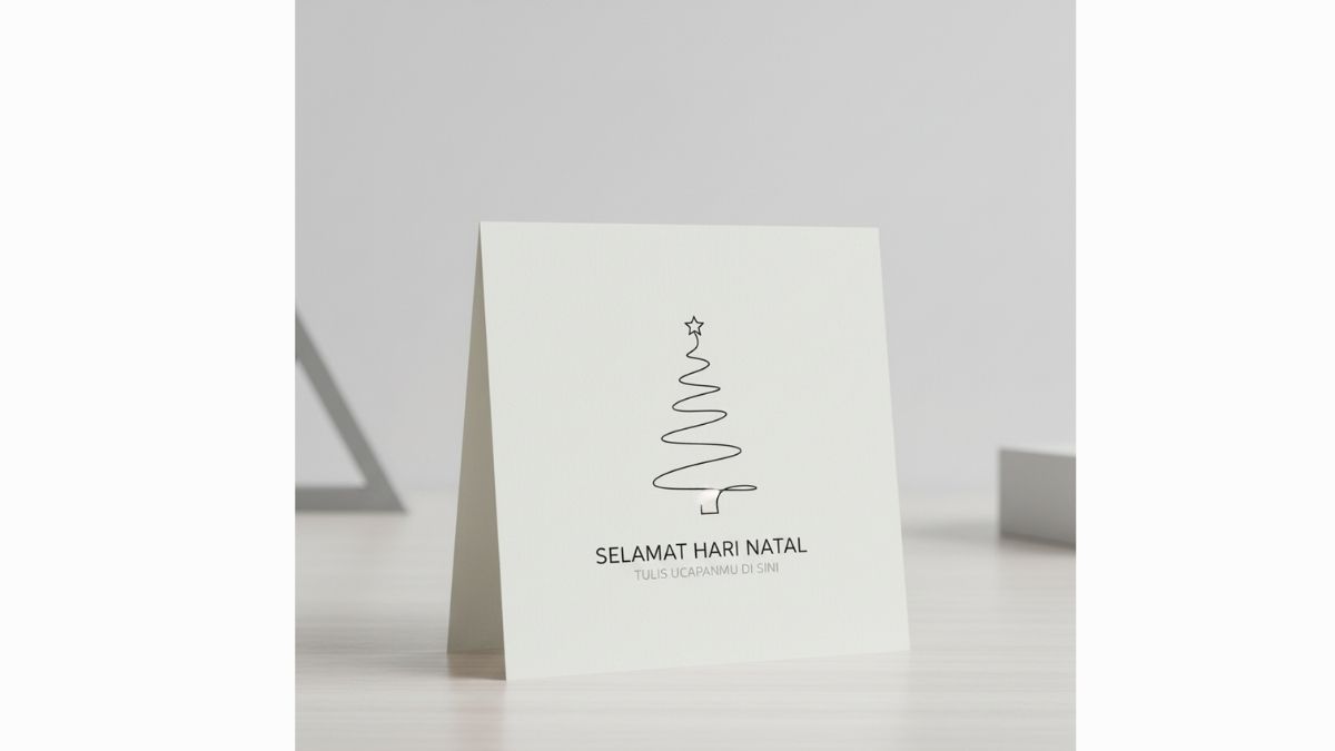 6 Desain Contoh Kartu Ucapan Natal yang Berkesan dan Hangat